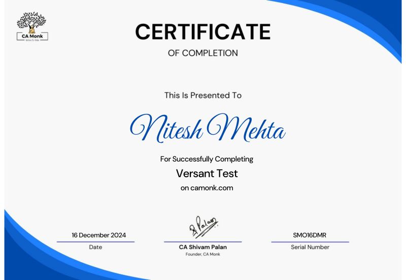 Nitesh Mehta on LinkedIn: I’m excited to share that I have successfully ... Nitesh Mehta on LinkedIn: I’m excited to share that I have successfully ...