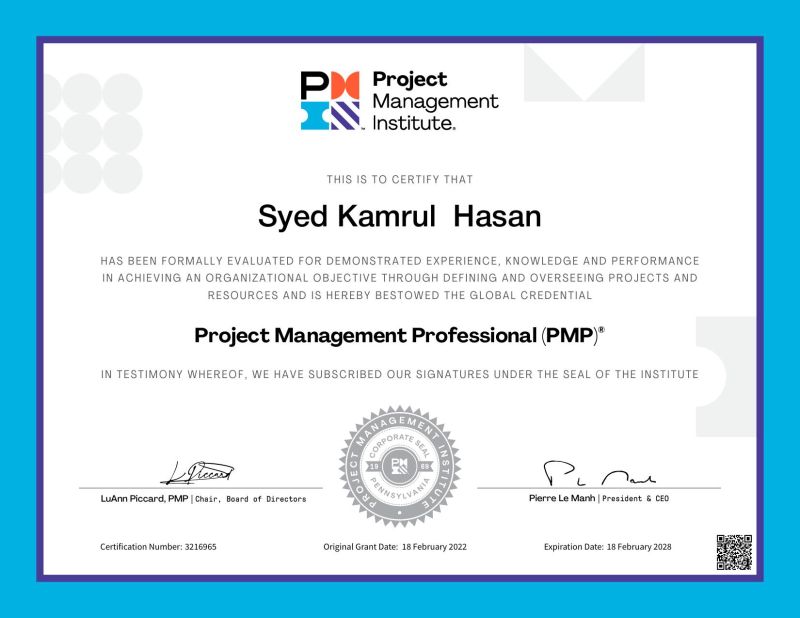 Syed Kamrul Hasan PMP® CSM® on LinkedIn: #pmp #wust_pm_students | 14 ... Syed Kamrul Hasan PMP® CSM® on LinkedIn: #pmp #wust_pm_students | 14 ...