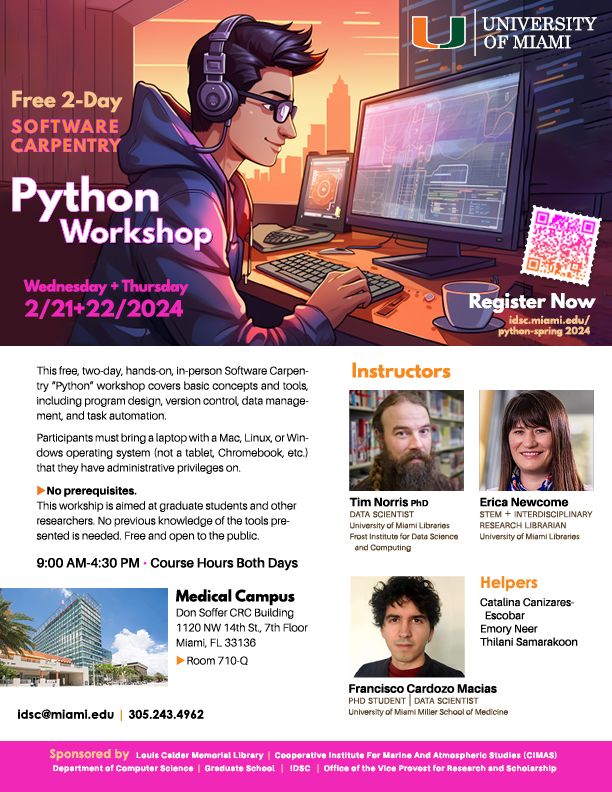 Learn Python for research with software carpentry | University of Miami ... Learn Python for research with software carpentry | University of Miami ...