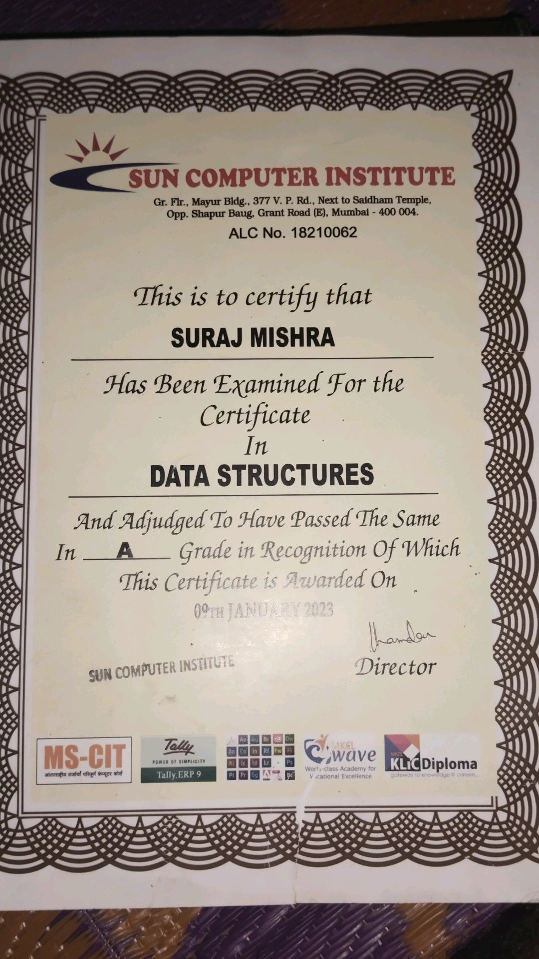 Suraj Mishra on LinkedIn: certified 2022 data structure c++ Suraj Mishra on LinkedIn: certified 2022 data structure c++