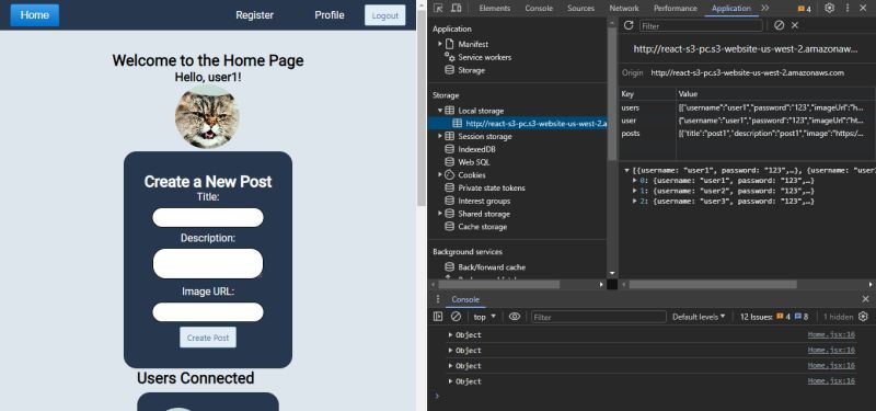 Mini red social desarrollada en React - Redux y desplegada en un bucket ... Mini red social desarrollada en React - Redux y desplegada en un bucket ...