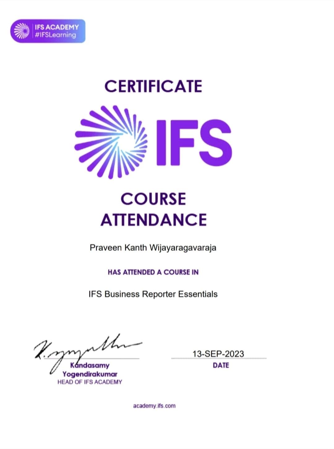 Praveen Kanth on LinkedIn: #ifs Praveen Kanth on LinkedIn: #ifs
