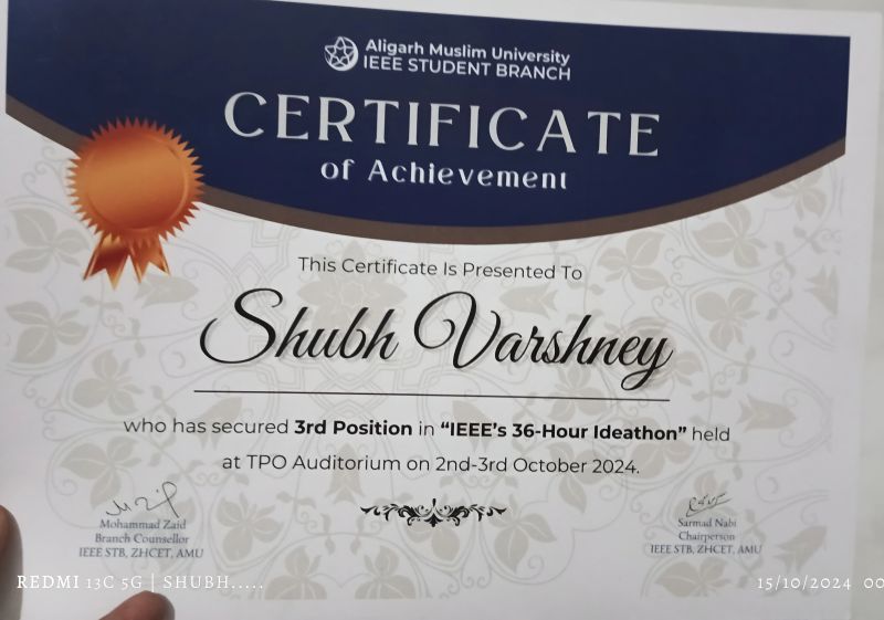 Shubh Varshney on LinkedIn: Thrilled to share that we wonš„³ 3rd position ... Shubh Varshney on LinkedIn: Thrilled to share that we wonš„³ 3rd position ...
