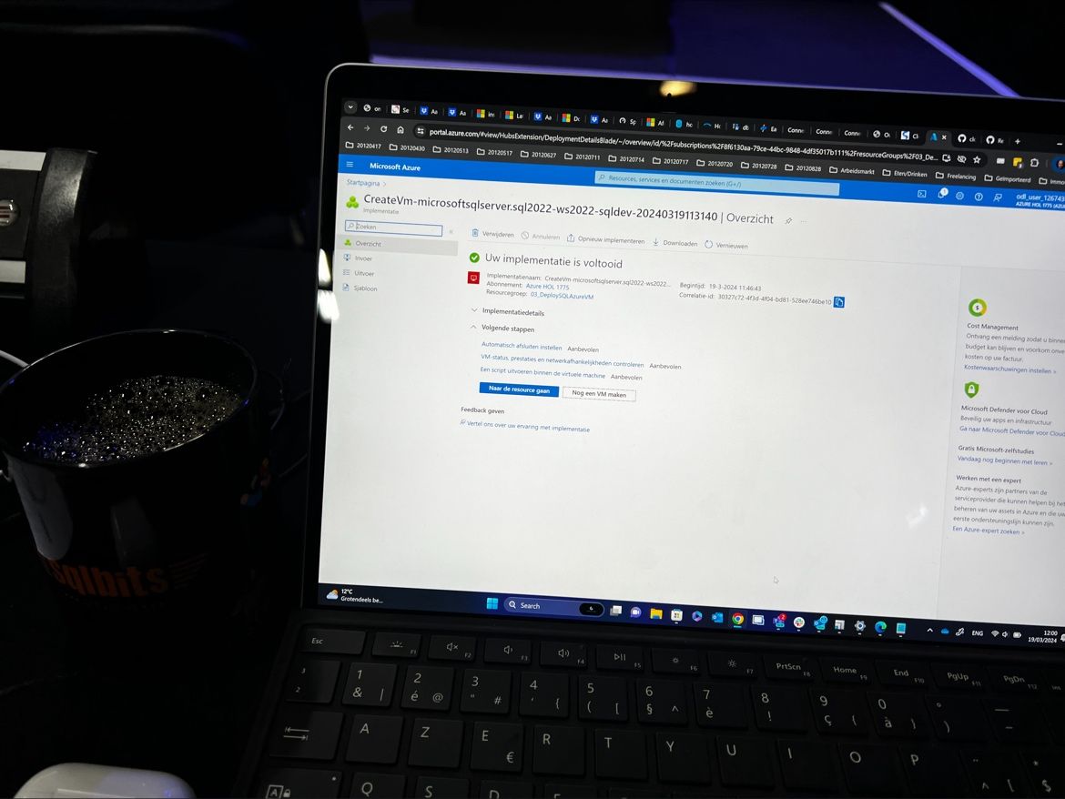 First exercise done: deployed Azure VM SQLBits Bob Ward | Maarten ... First exercise done: deployed Azure VM SQLBits Bob Ward | Maarten ...