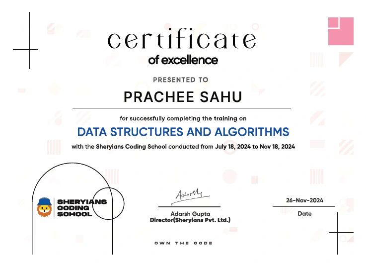 Prachee Sahu on LinkedIn: #dsa #datastructures #algorithms #techskills ... Prachee Sahu on LinkedIn: #dsa #datastructures #algorithms #techskills ...