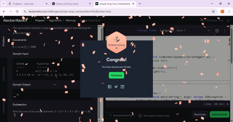 Earned My First Star on LeetCode! ⭐🎉 Super excited to share that I’ve ... Earned My First Star on LeetCode! ⭐🎉 Super excited to share that I’ve ...