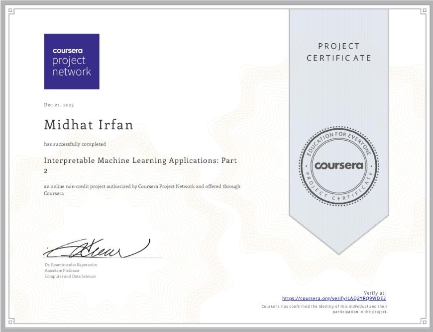 Midhat Irfan on LinkedIn: Interpretable Machine Learning Applications ... Midhat Irfan on LinkedIn: Interpretable Machine Learning Applications ...