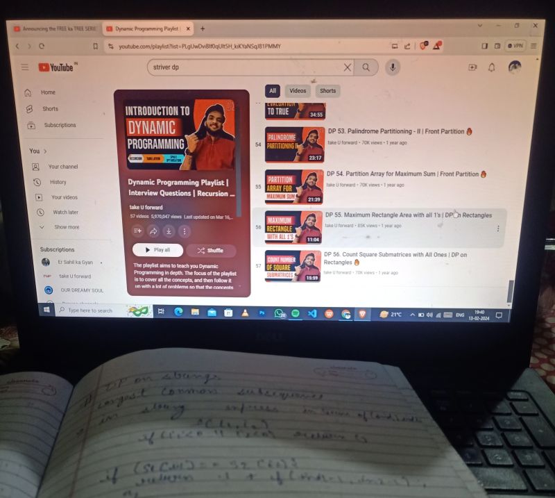 #dsa #dsajourney #leetcode #dynamicprogramming #striversa2zdsa ... #dsa #dsajourney #leetcode #dynamicprogramming #striversa2zdsa ...