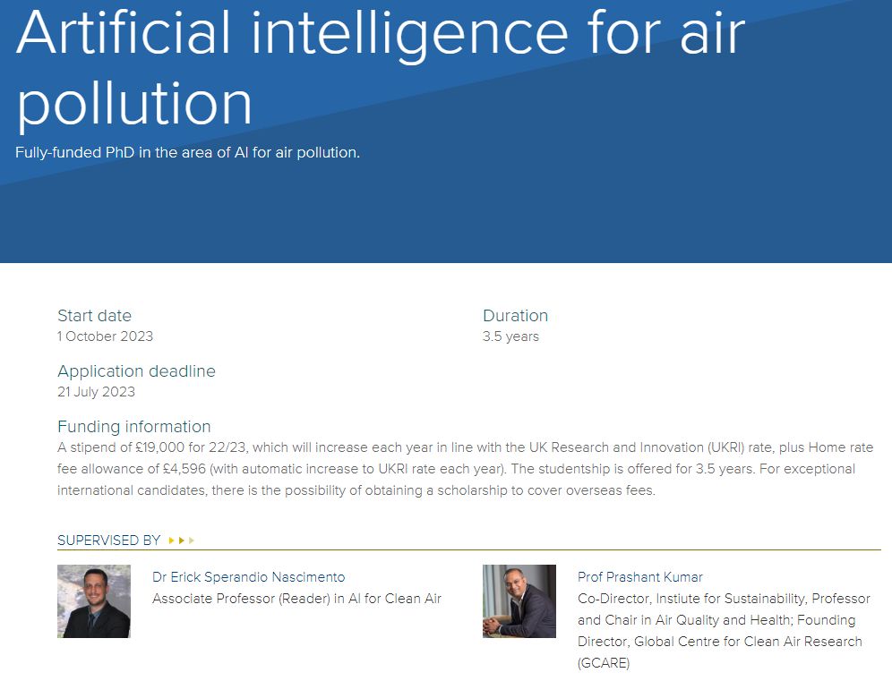 Global Centre for Clean Air Research (GCARE) on LinkedIn: #phd Global Centre for Clean Air Research (GCARE) on LinkedIn: #phd