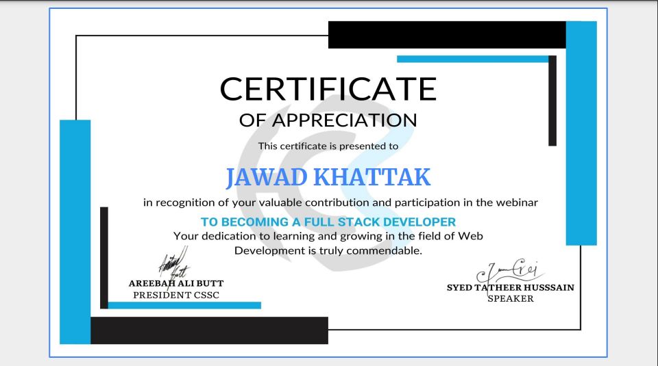 Jawad Khattak on LinkedIn: 🌟 Excited to Share My Experience! 🌟 I ... Jawad Khattak on LinkedIn: 🌟 Excited to Share My Experience! 🌟 I ...