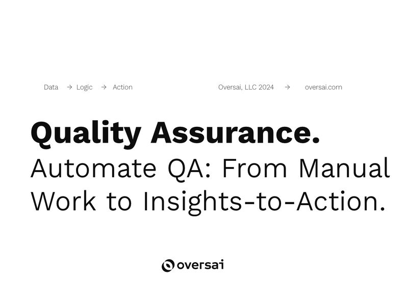Oversai on LinkedIn: Why Automating QA Matters Manual QA can be time ... Oversai on LinkedIn: Why Automating QA Matters Manual QA can be time ...