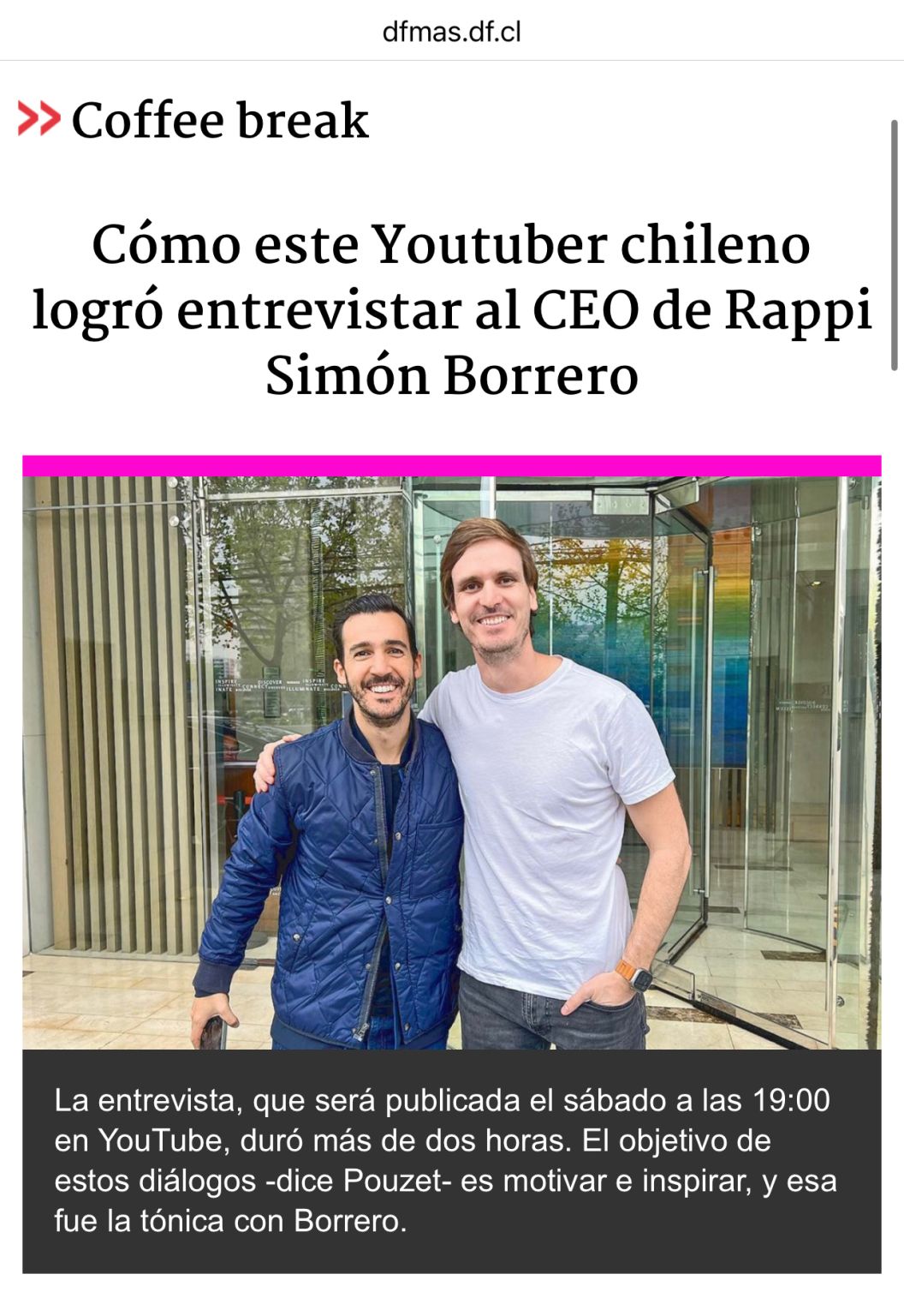 François Pouzet en LinkedIn: Muy agradecido de DFMAS y Juan Pablo Silva ... François Pouzet en LinkedIn: Muy agradecido de DFMAS y Juan Pablo Silva ...