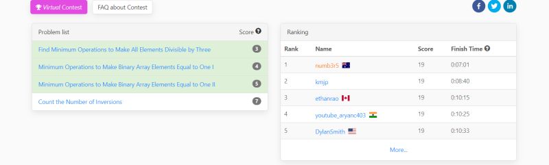 I solved 3 questions in LeetCode contest | Alok Mishra posted on the ... I solved 3 questions in LeetCode contest | Alok Mishra posted on the ...