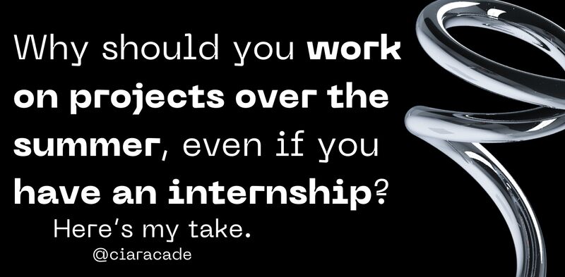 Ciara Cade on LinkedIn: #heresmytake #summerproject #projectsummer # ... Ciara Cade on LinkedIn: #heresmytake #summerproject #projectsummer # ...