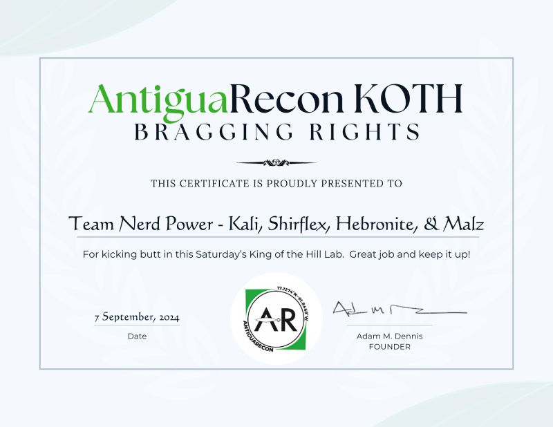 Adam Dennis on LinkedIn: #koth #tryhackme | 14 comments Adam Dennis on LinkedIn: #koth #tryhackme | 14 comments