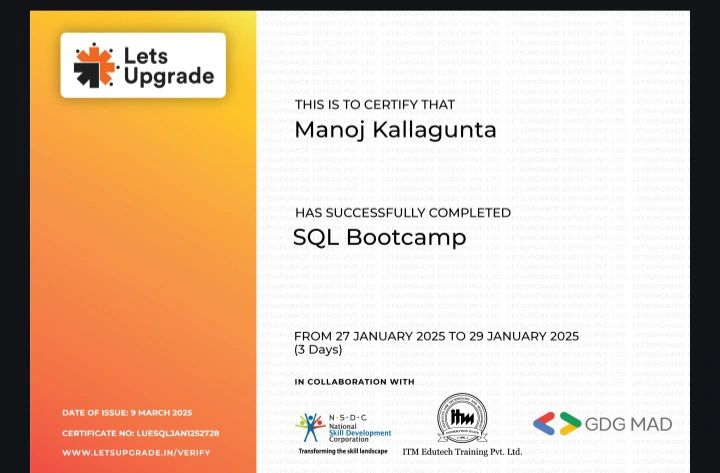 #sql #databasemanagement #learning #letsupgrade #dataskills… | Manoj ... #sql #databasemanagement #learning #letsupgrade #dataskills… | Manoj ...