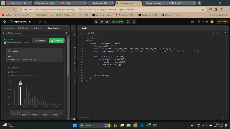 🚀 LeetCode Problem Solving Day (9/21): Converting integers to Roman ... 🚀 LeetCode Problem Solving Day (9/21): Converting integers to Roman ...