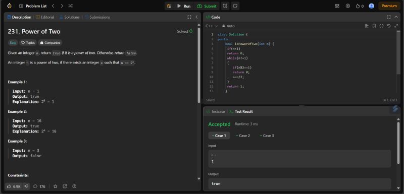 Ayush Dabral on LinkedIn: #leetcode #powerof2 #cpp #codingjourney # ... Ayush Dabral on LinkedIn: #leetcode #powerof2 #cpp #codingjourney # ...