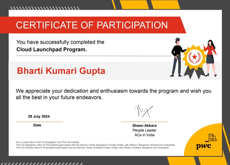 Bharti Kumari Gupta on LinkedIn: #cloudcomputing #pwc # ... Bharti Kumari Gupta on LinkedIn: #cloudcomputing #pwc # ...