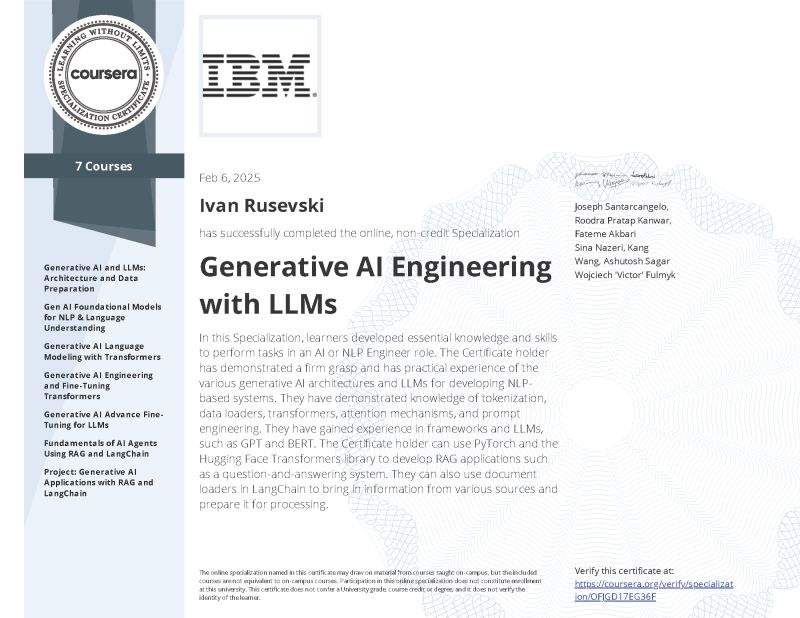 #ai #generativeai #machinelearning #llms #ibmcertified #coursera | Ivan ... #ai #generativeai #machinelearning #llms #ibmcertified #coursera | Ivan ...