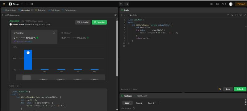 #100daysofcode #100daysofcode #leetcode #cpp #problemsolving… | ADARSH ... #100daysofcode #100daysofcode #leetcode #cpp #problemsolving… | ADARSH ...