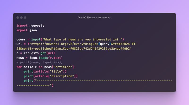 Jishank Rimal on LinkedIn: #python #100daysofcode #apiintegration # ... Jishank Rimal on LinkedIn: #python #100daysofcode #apiintegration # ...