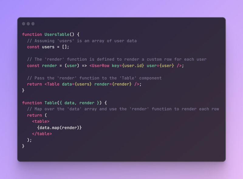 How to use Render Props for table design | Hamza Mellahi posted on the ... How to use Render Props for table design | Hamza Mellahi posted on the ...