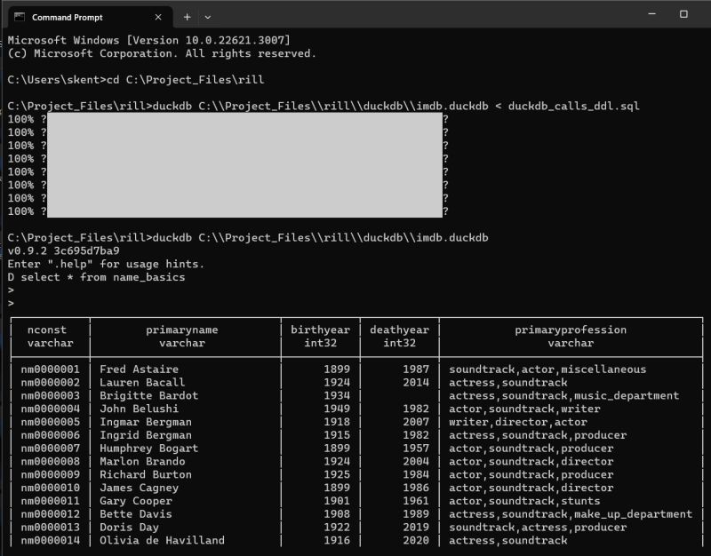Stephen Kent on LinkedIn: #postgres #postgresql #duckdb #imdb # ... Stephen Kent on LinkedIn: #postgres #postgresql #duckdb #imdb # ...