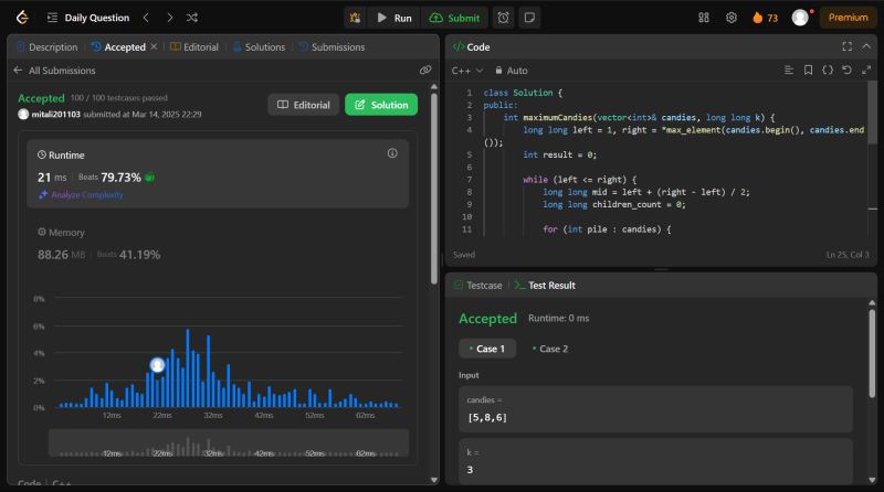 #100daysofcodechallenge #leetcode #cplusplus #100daysofcode… | Mitali Dubey #100daysofcodechallenge #leetcode #cplusplus #100daysofcode… | Mitali Dubey