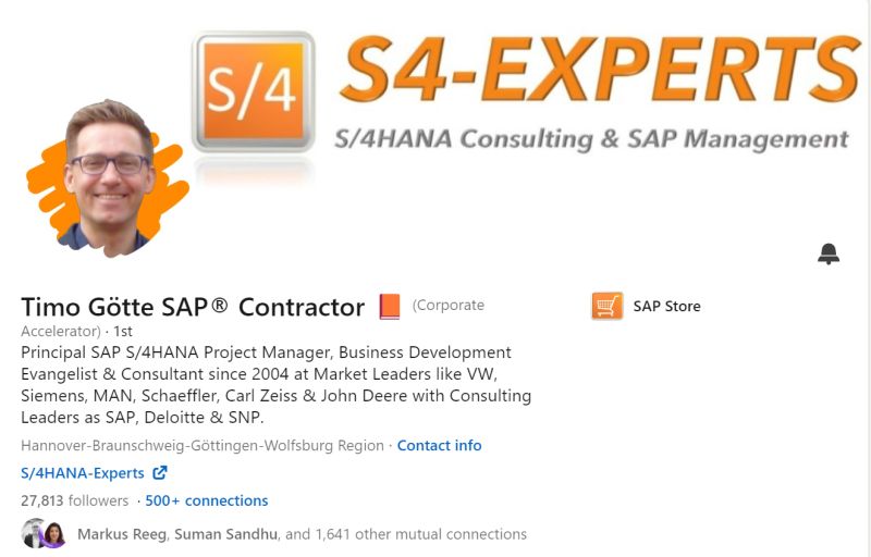 Wouter van Heddeghem on LinkedIn: Follow Timo Götte SAP® Contractor 📙 Wouter van Heddeghem on LinkedIn: Follow Timo Götte SAP® Contractor 📙