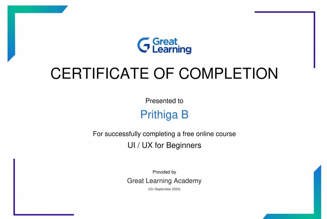 Prithiga B on LinkedIn: #greatlearning Prithiga B on LinkedIn: #greatlearning