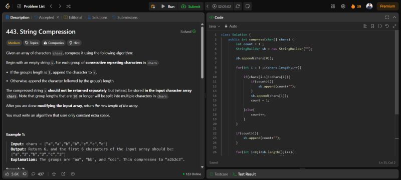 #day48 #day48 #leetcode #stringcompression #inplacealgorithm # ... #day48 #day48 #leetcode #stringcompression #inplacealgorithm # ...