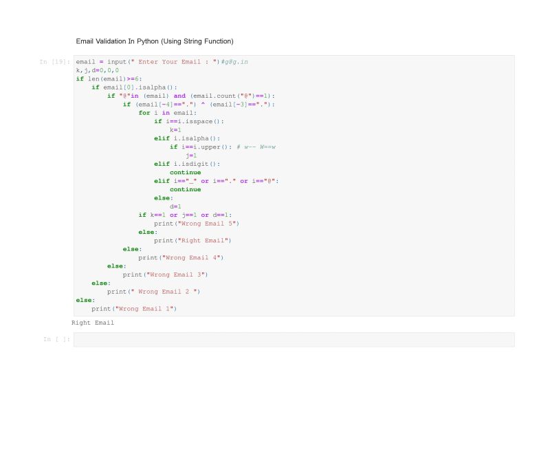 Aneesh Kumar on LinkedIn: #python #emailvalidation #coding #developer # ... Aneesh Kumar on LinkedIn: #python #emailvalidation #coding #developer # ...