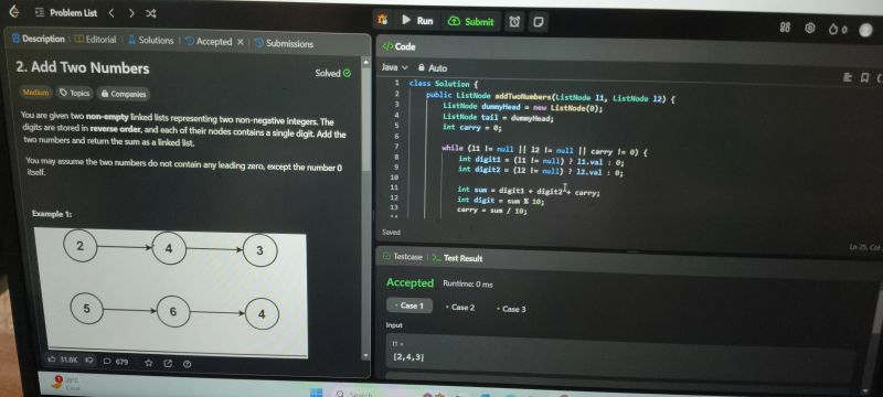 Divyanshi Bajpai on LinkedIn: #dsa #leetcode #linkedlist #addtwonumbers ... Divyanshi Bajpai on LinkedIn: #dsa #leetcode #linkedlist #addtwonumbers ...
