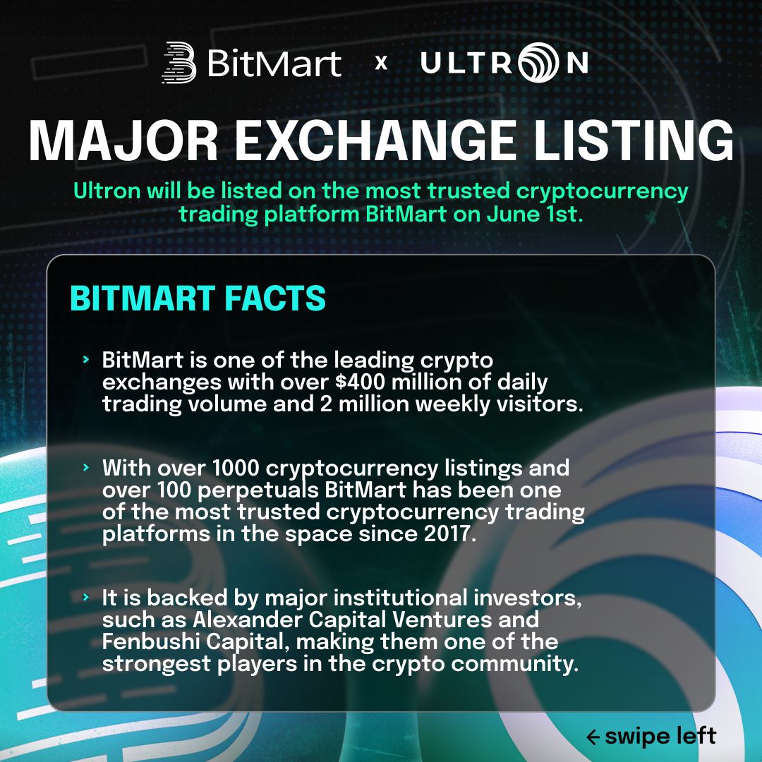 ULTRON FOUNDATION on LinkedIn: #bitmart #ulx #ultron #crypto ULTRON FOUNDATION on LinkedIn: #bitmart #ulx #ultron #crypto