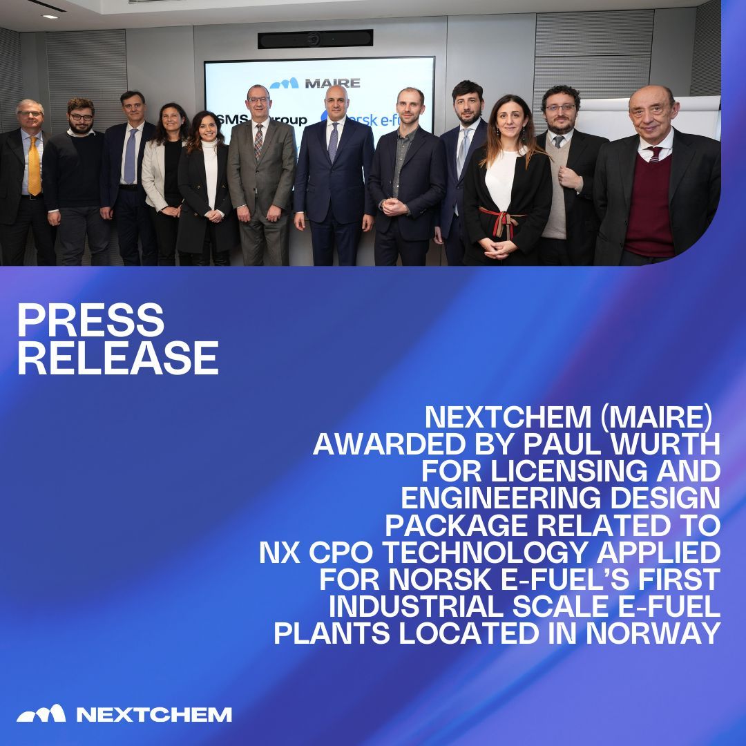NEXTCHEM on LinkedIn: 📢 NEXTCHEM awarded by Paul Wurth for licensing ... NEXTCHEM on LinkedIn: 📢 NEXTCHEM awarded by Paul Wurth for licensing ...