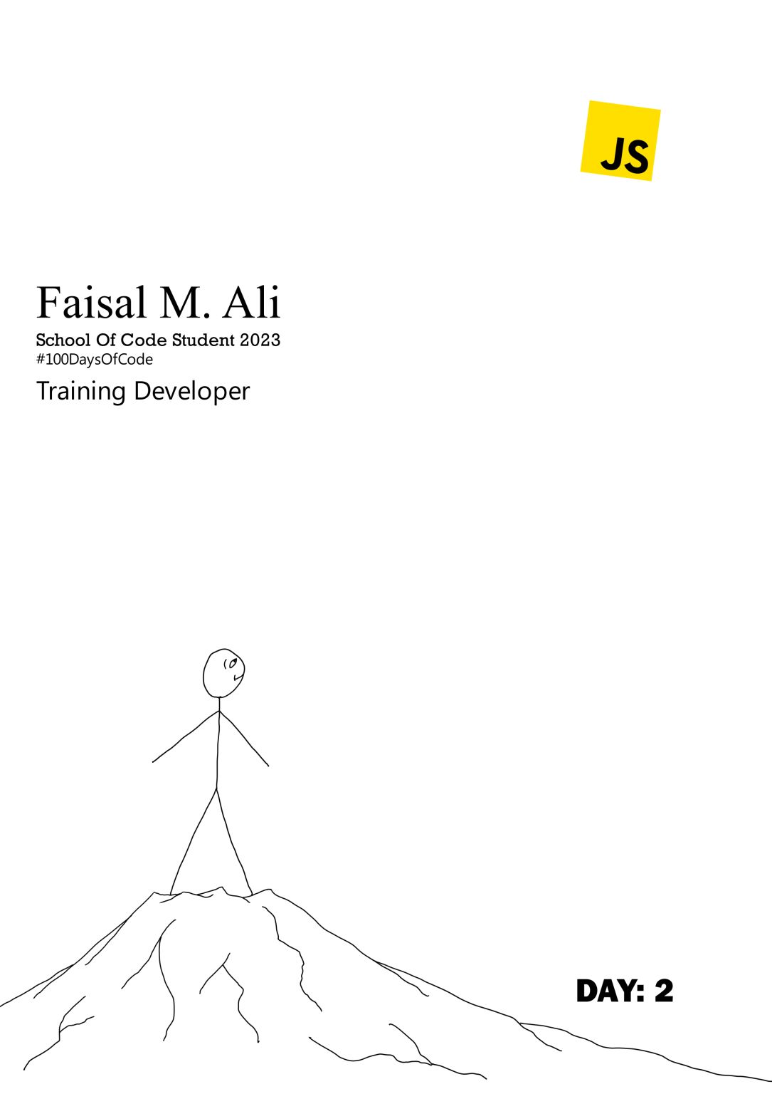 Day 2 of #100daysofcode: JavaScript and the future | Faisal Ali posted ... Day 2 of #100daysofcode: JavaScript and the future | Faisal Ali posted ...