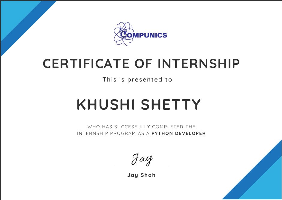 #python #internship #coding #learning | Khushi Shetty | 12 comments #python #internship #coding #learning | Khushi Shetty | 12 comments