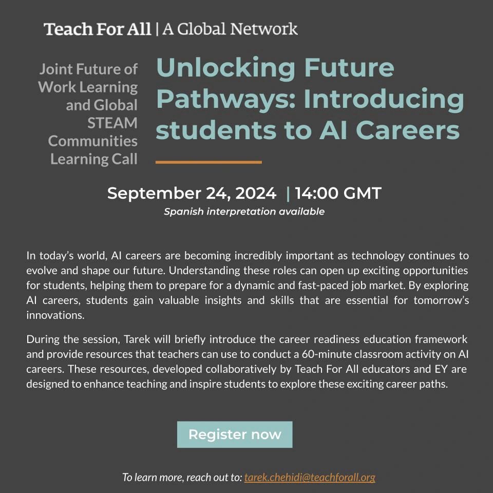 Join Teach For All's learning call for AI careers | Afeez Olalekan SAKA ... Join Teach For All's learning call for AI careers | Afeez Olalekan SAKA ...
