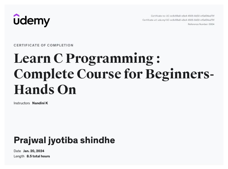 Prajwal Shindhe on LinkedIn: #cprogramming #coding #learning #milestone ... Prajwal Shindhe on LinkedIn: #cprogramming #coding #learning #milestone ...