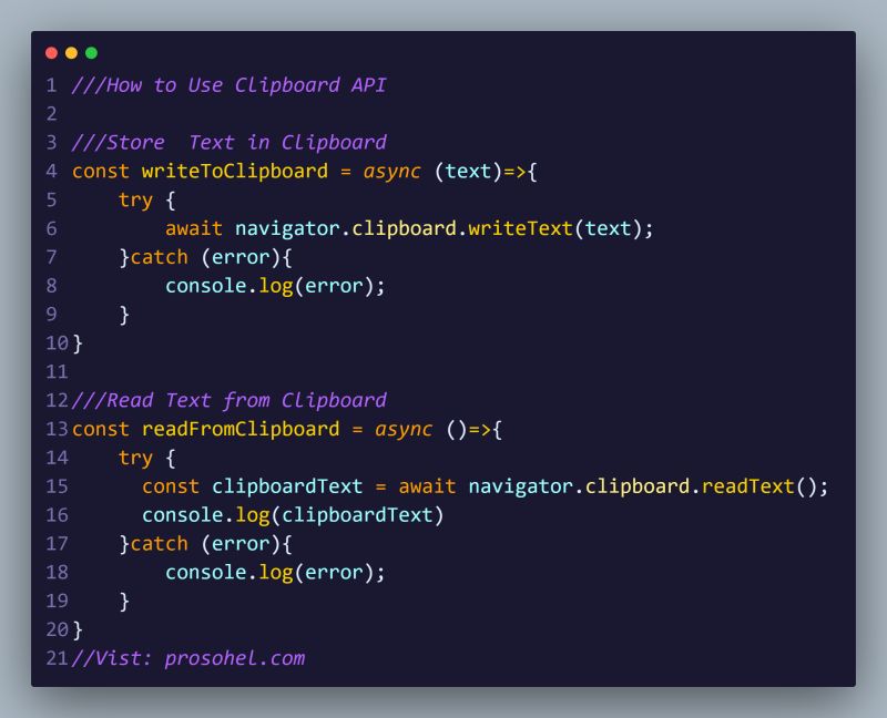 Programmer Sohel on LinkedIn: #clipboard #javascriptdeveloper #javascript Programmer Sohel on LinkedIn: #clipboard #javascriptdeveloper #javascript