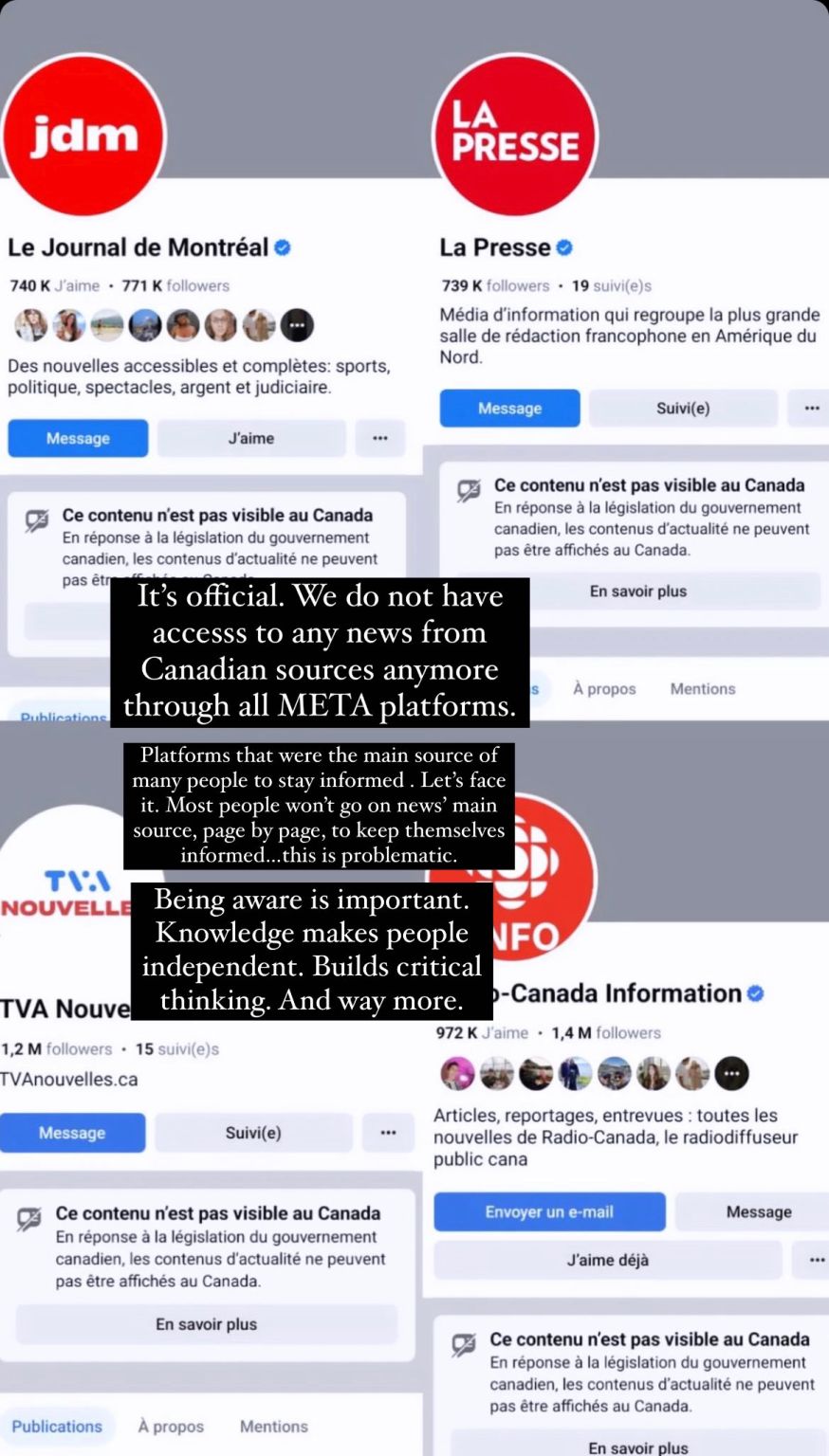 Cassandra Élie Brisebois on LinkedIn: It started. We do not have access ... Cassandra Élie Brisebois on LinkedIn: It started. We do not have access ...