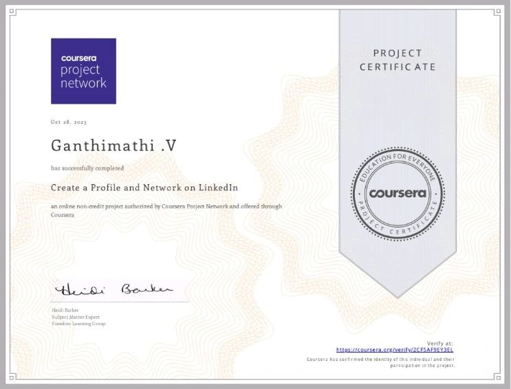 Ganthimathi .V on LinkedIn: #linkedinmastery #professionalnetworking # ... Ganthimathi .V on LinkedIn: #linkedinmastery #professionalnetworking # ...