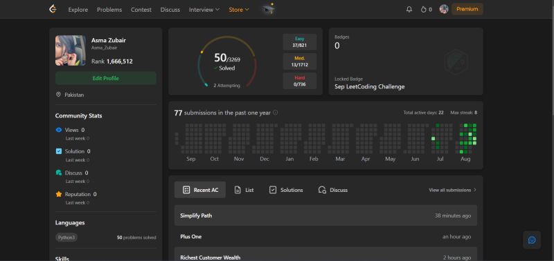 Asma Zubair on LinkedIn: #coding #programming #python #leetcode # ... Asma Zubair on LinkedIn: #coding #programming #python #leetcode # ...