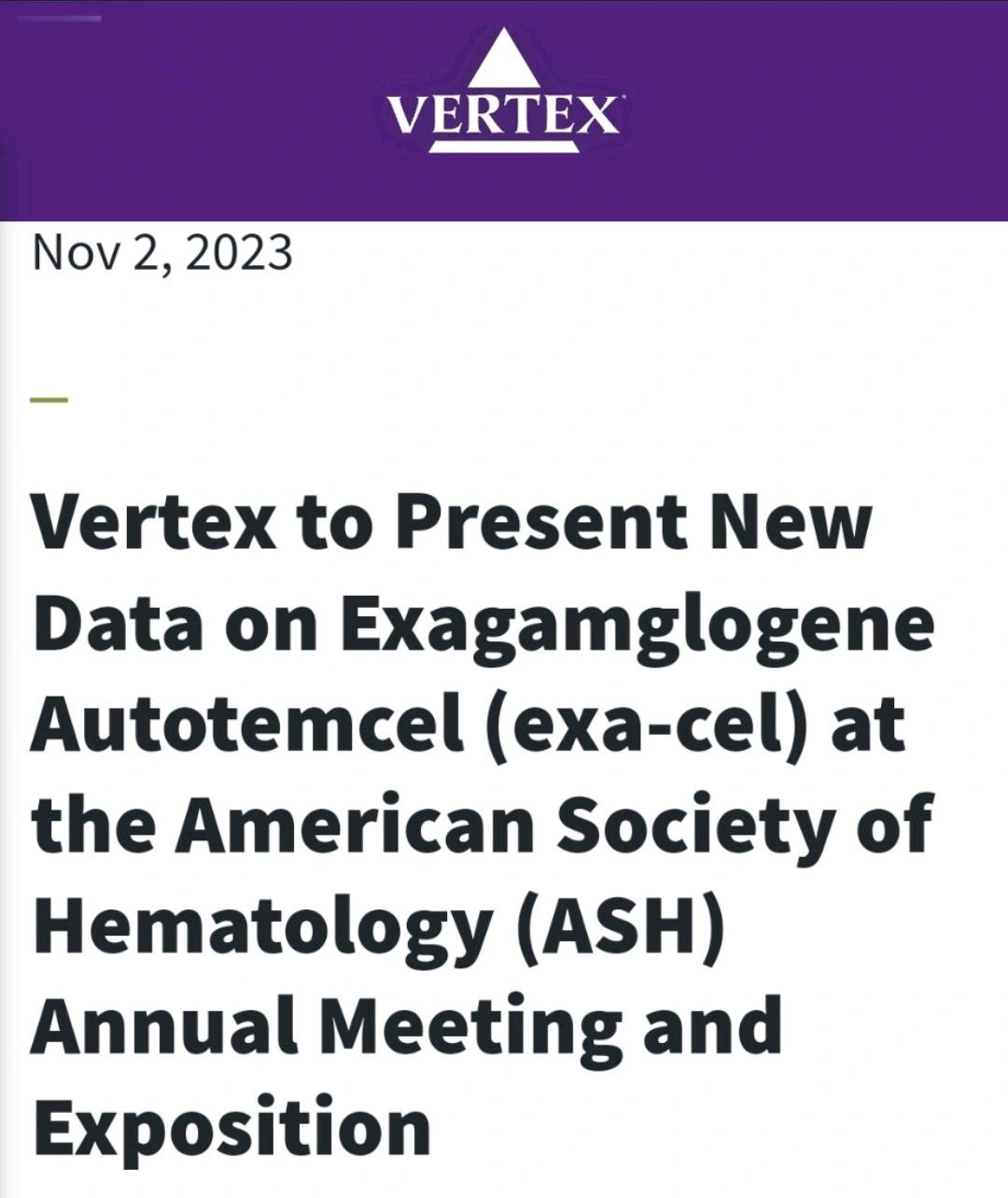 Exagamglogene Autotemcel: A breakthrough in cell therapy | Vincent Ling ... Exagamglogene Autotemcel: A breakthrough in cell therapy | Vincent Ling ...