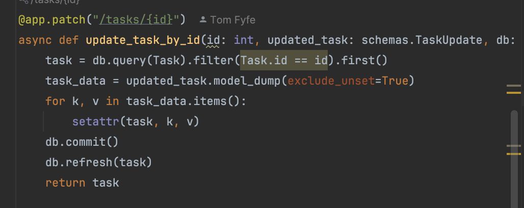 Tom Fyfe on LinkedIn: #fastapi #postgresql #pytest #tomfyfetech # ... Tom Fyfe on LinkedIn: #fastapi #postgresql #pytest #tomfyfetech # ...