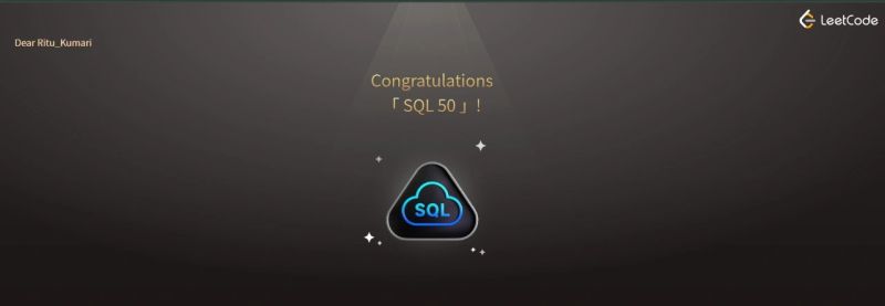 #sql #leetcode #milestone #dataanalytics #techjourney #problemsolver ... #sql #leetcode #milestone #dataanalytics #techjourney #problemsolver ...