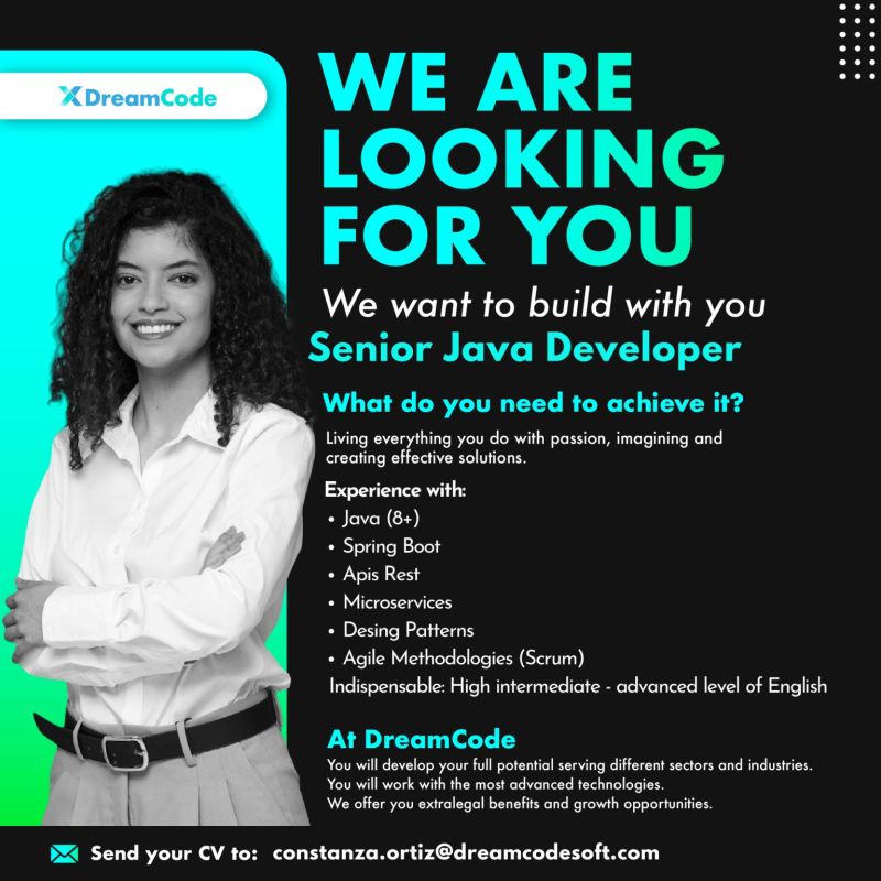DreamCode Software on LinkedIn: #job #java #developer DreamCode Software on LinkedIn: #job #java #developer