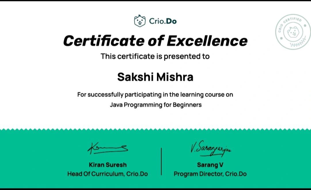 Sakshi Mishra on LinkedIn: #java #programming #softwaredevelopment # ... Sakshi Mishra on LinkedIn: #java #programming #softwaredevelopment # ...