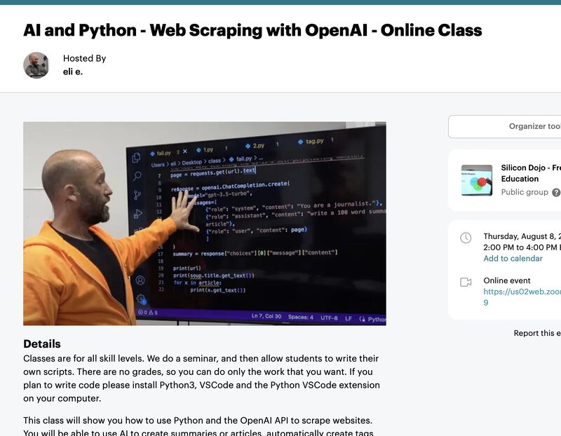 Learn about OpenAI and Web Scraping | Eli Etherton posted on the topic ... Learn about OpenAI and Web Scraping | Eli Etherton posted on the topic ...